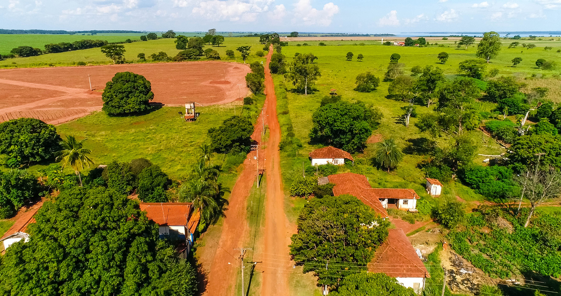 Estrada rural que liga Pereira Barreto ao distrito Bela Floresta ...